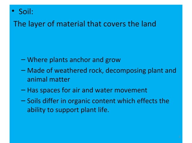 Soil and productivity | PPT