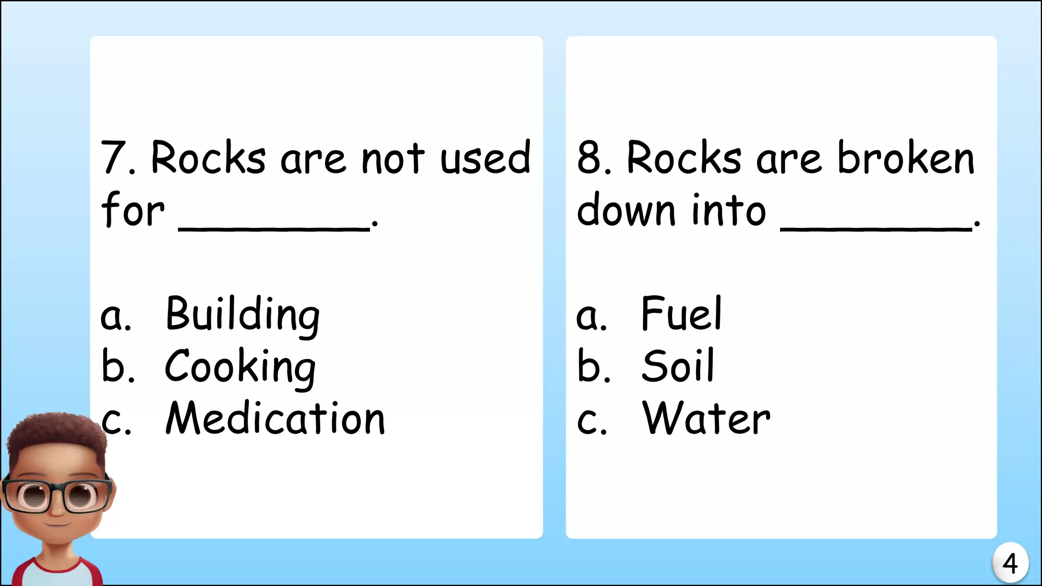 Rocks and Soils Quiz | PPT