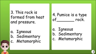 Rocks and Soils Quiz | PDF