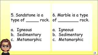 Rocks and Soils Quiz | PDF