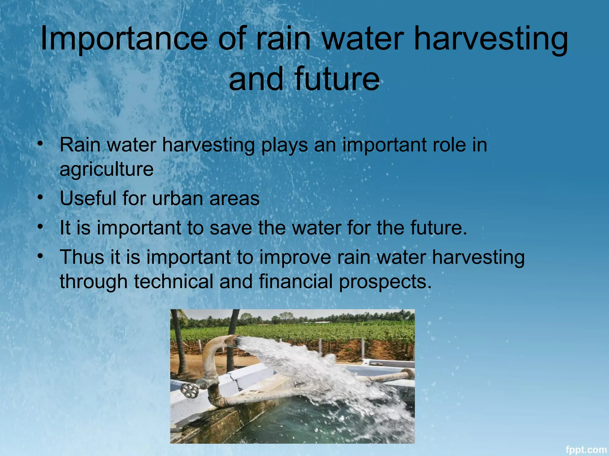 Rain water harvesting | PPT