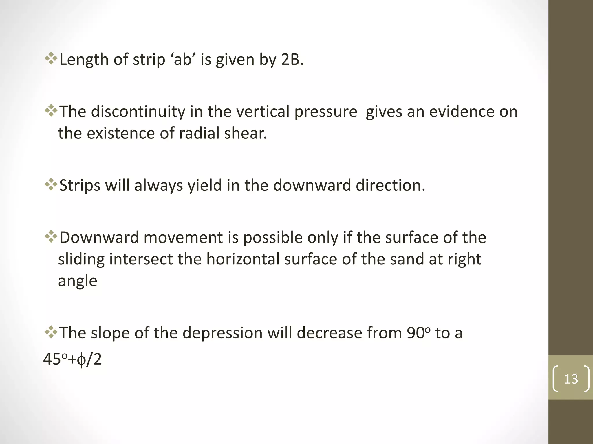 Soil arching in granular soil | PPTX