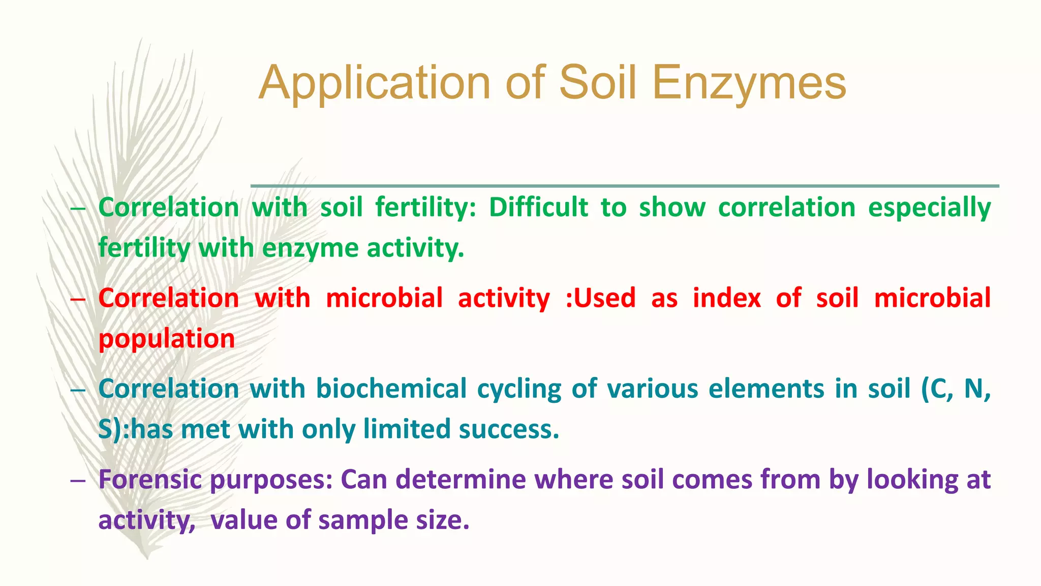 SOIL ENZYMES AND THEIR ACTIVITY | PPTX