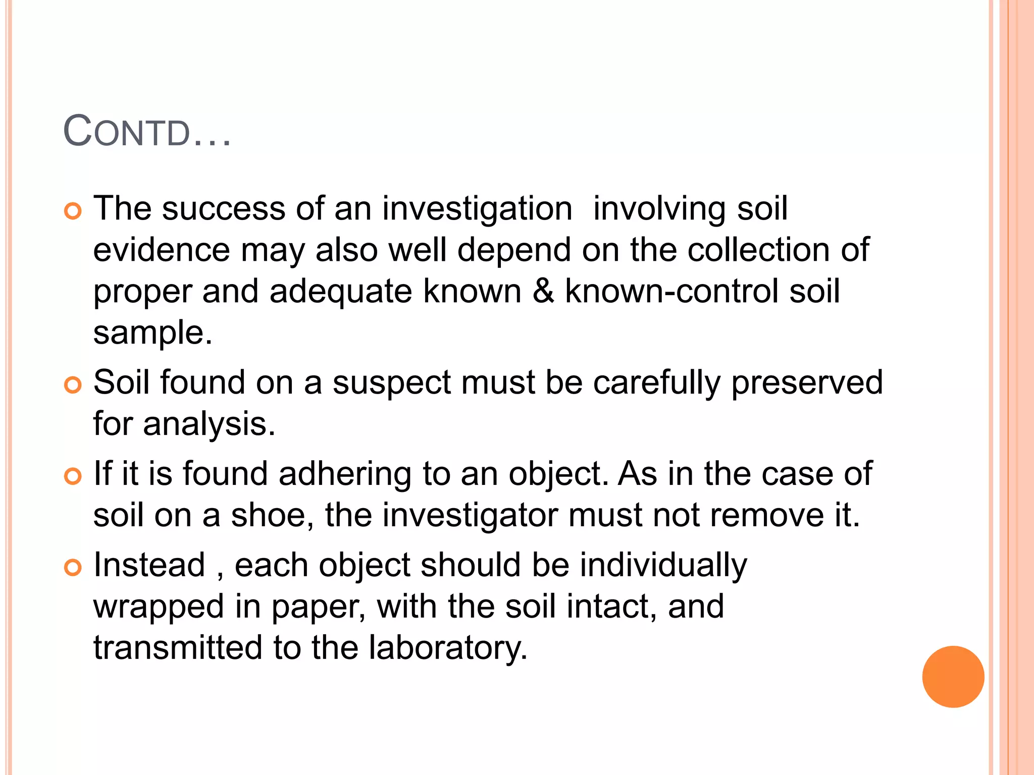 Soil as forensic evidence | PPT