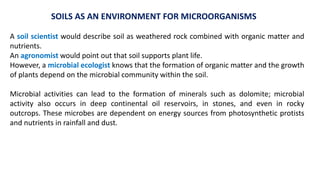 Soil as microbial habitat | PPTX