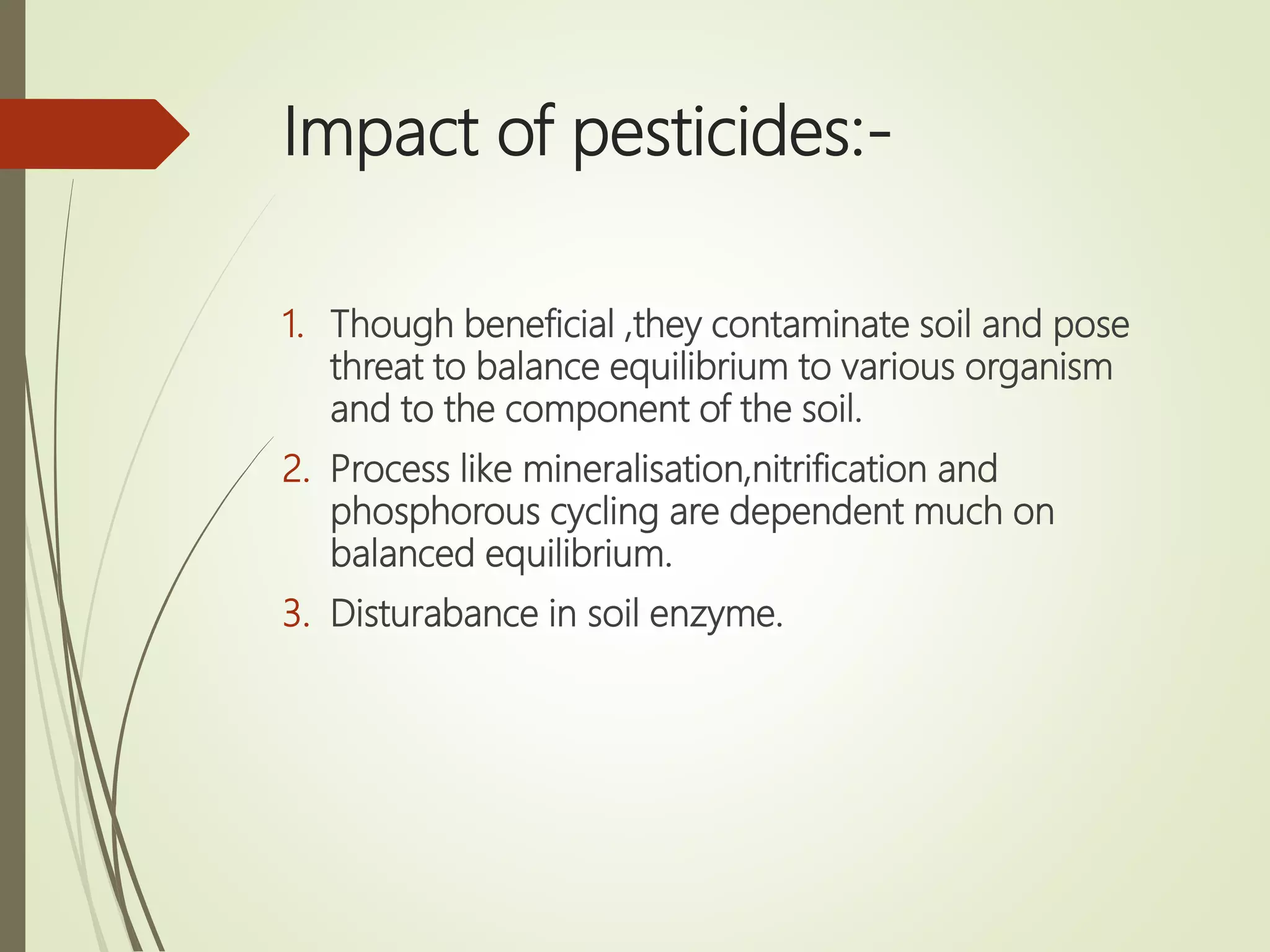 IMPACT OF PESTICIDE IN SOIL | PPTX