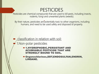 IMPACT OF PESTICIDE IN SOIL | PPTX