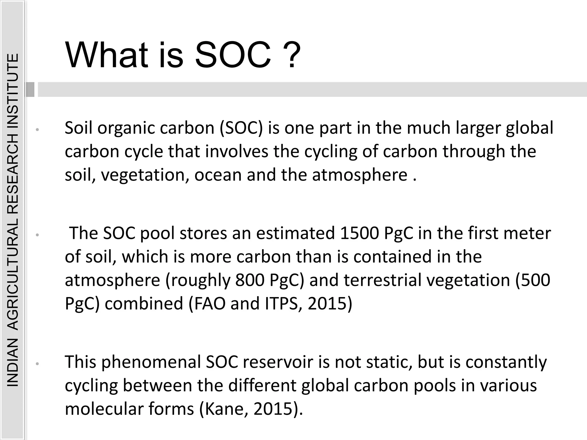 Soil carbon saturation | PPTX