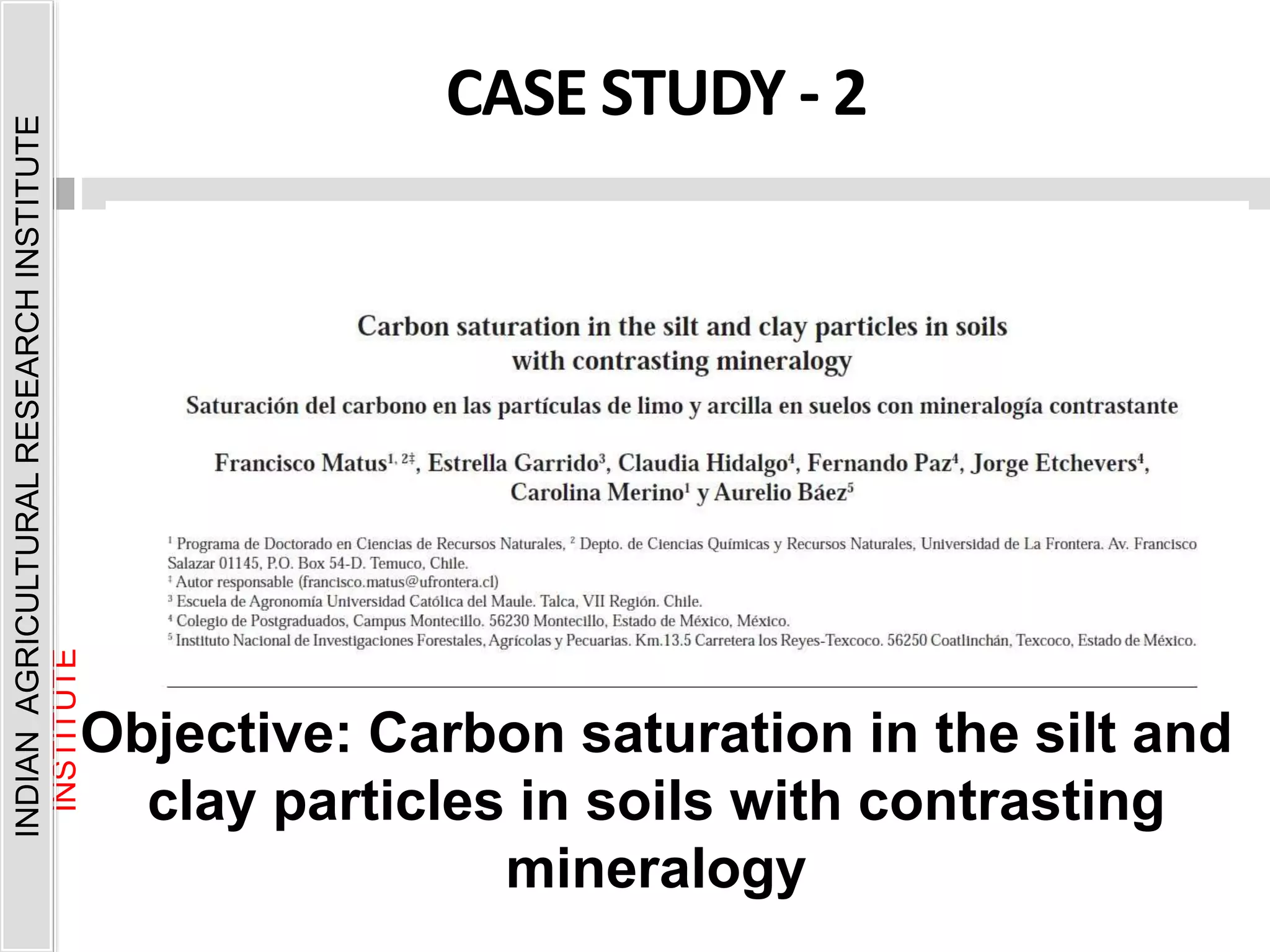 Soil carbon saturation | PPTX