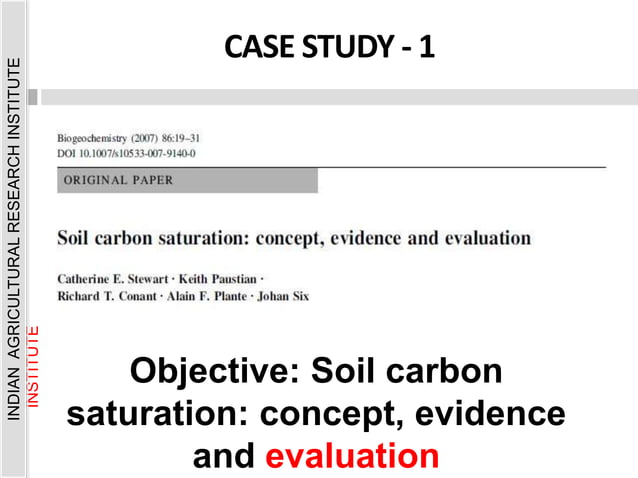 Soil carbon saturation | PPTX