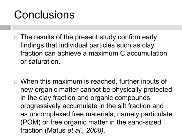 Soil carbon saturation | PPTX