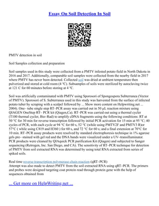 Soil Case Study | PDF