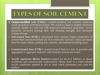 Soil cement | PPTX
