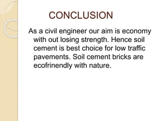 Soil cement | PPTX