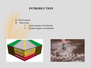 Overview of Soil Stabilization :Cement / Lime :PPT | PPTX