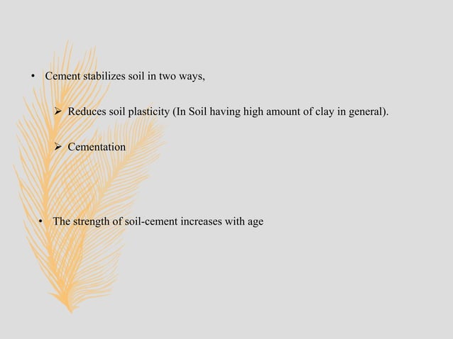 Overview of Soil Stabilization :Cement / Lime :PPT | PPTX