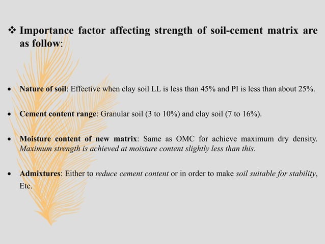 Overview of Soil Stabilization :Cement / Lime :PPT | PPTX