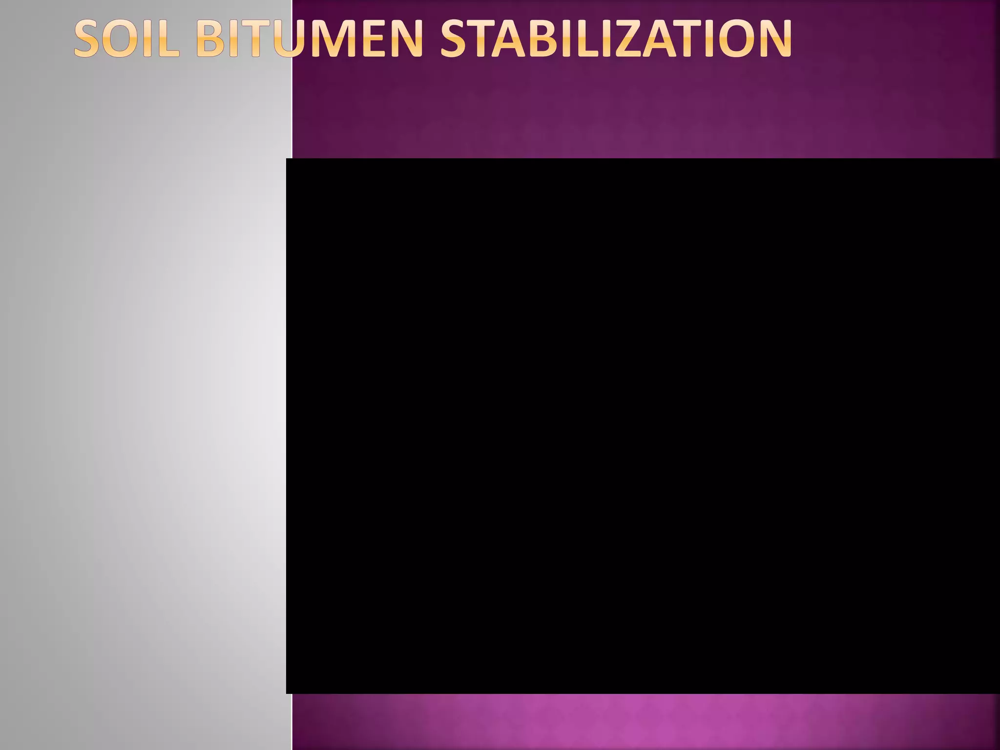 GROUND IMPROVEMENT TECHNIQUES (Soil cement stabilization) | PPTX