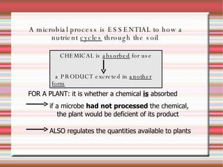Soil as Habitat for Microbes - chemical properties | PPT
