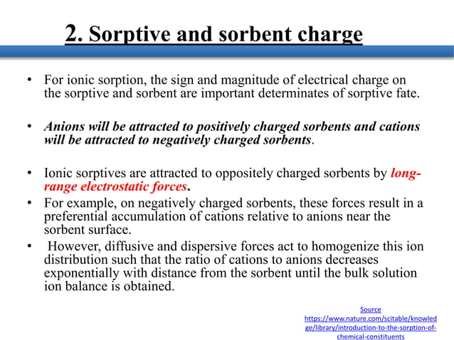 sorption and desorption phenomenon in soil | PPTX | Science