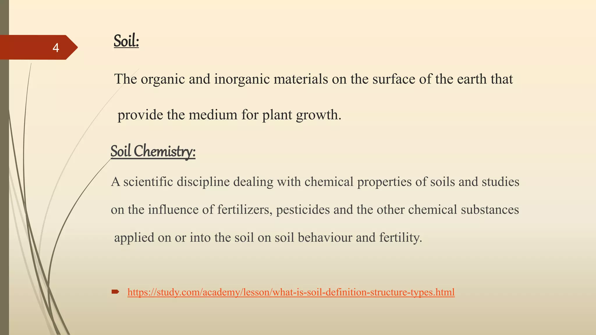 Soil chemistry and soil type | PPTX