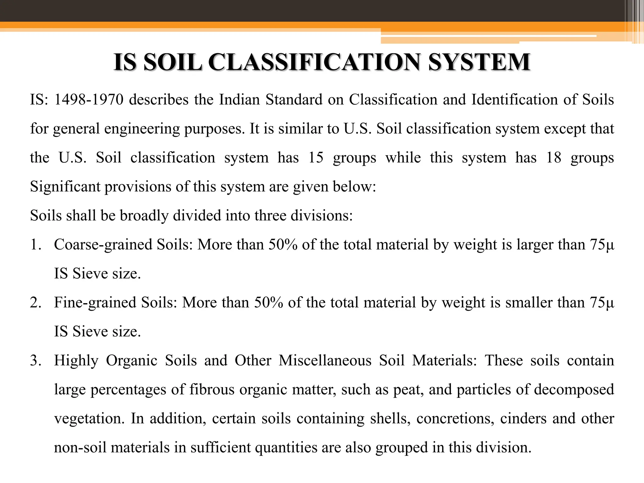SOIL CLASSIFCATION & SYSTEMS Is Standards | PDF
