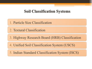 SOIL CLASSIFCATION & SYSTEMS Is Standards | PDF