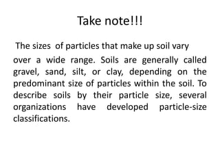Soil classification | PPTX
