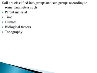 Soil classification | PPTX
