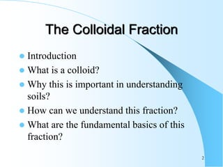 Soil colloidal chemistry | PDF