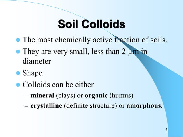 Soil colloidal chemistry | PDF | Chemistry | Science