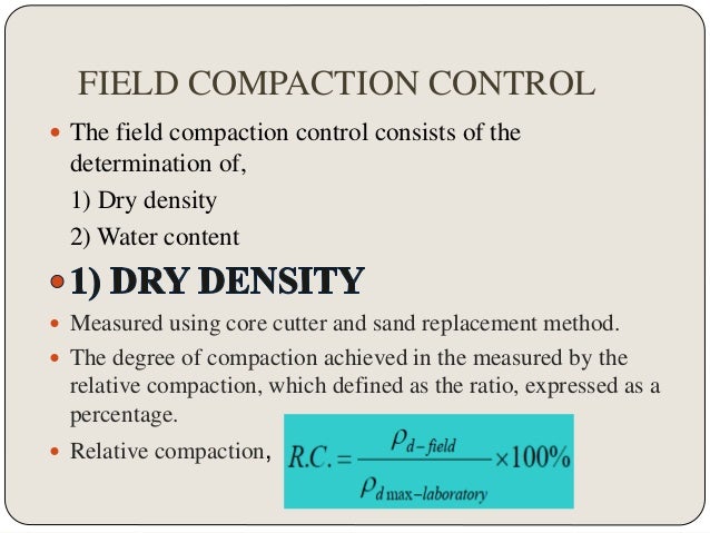 Soil compaction