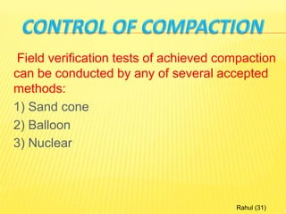 Soil compaction | PPTX