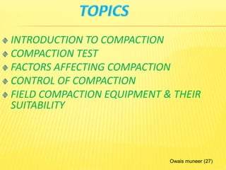 Soil compaction | PPTX | Geology | Science
