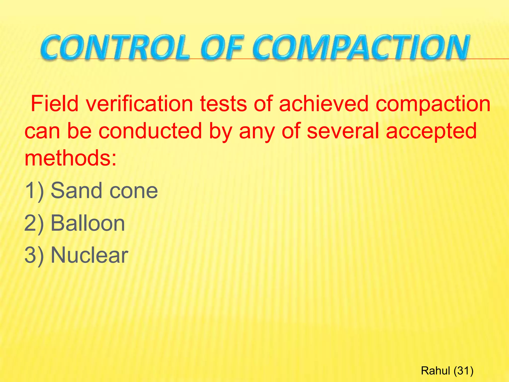 Soil compaction (group 4) | PPTX