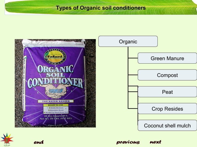 Soil conditioners and amendments | PPT | Agriculture | Industries
