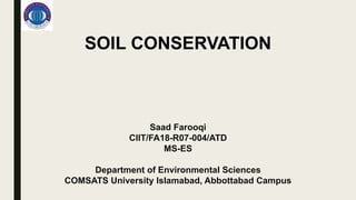 Soil conservation | PPTX