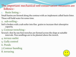 Soil conservation (IGKV RAIPUR, C.G.) | PPT