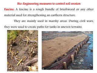 Engineering and Bio-engineering soil conservation measures | PPTX