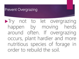Soil conservation techniques | PPTX