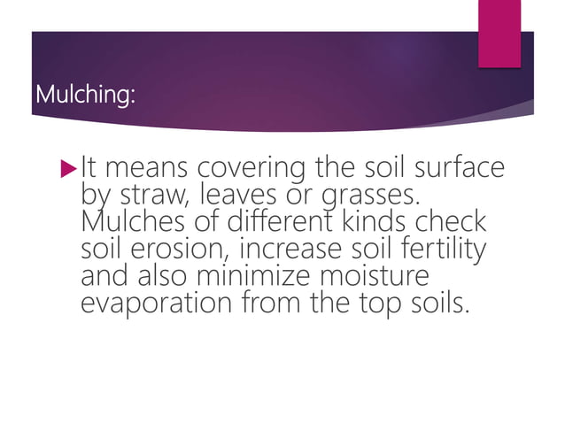 Soil conservation techniques | PPTX