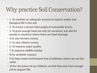 SOIL CONSERVATION TECHNIQUES.pptxScience Report | PPTX