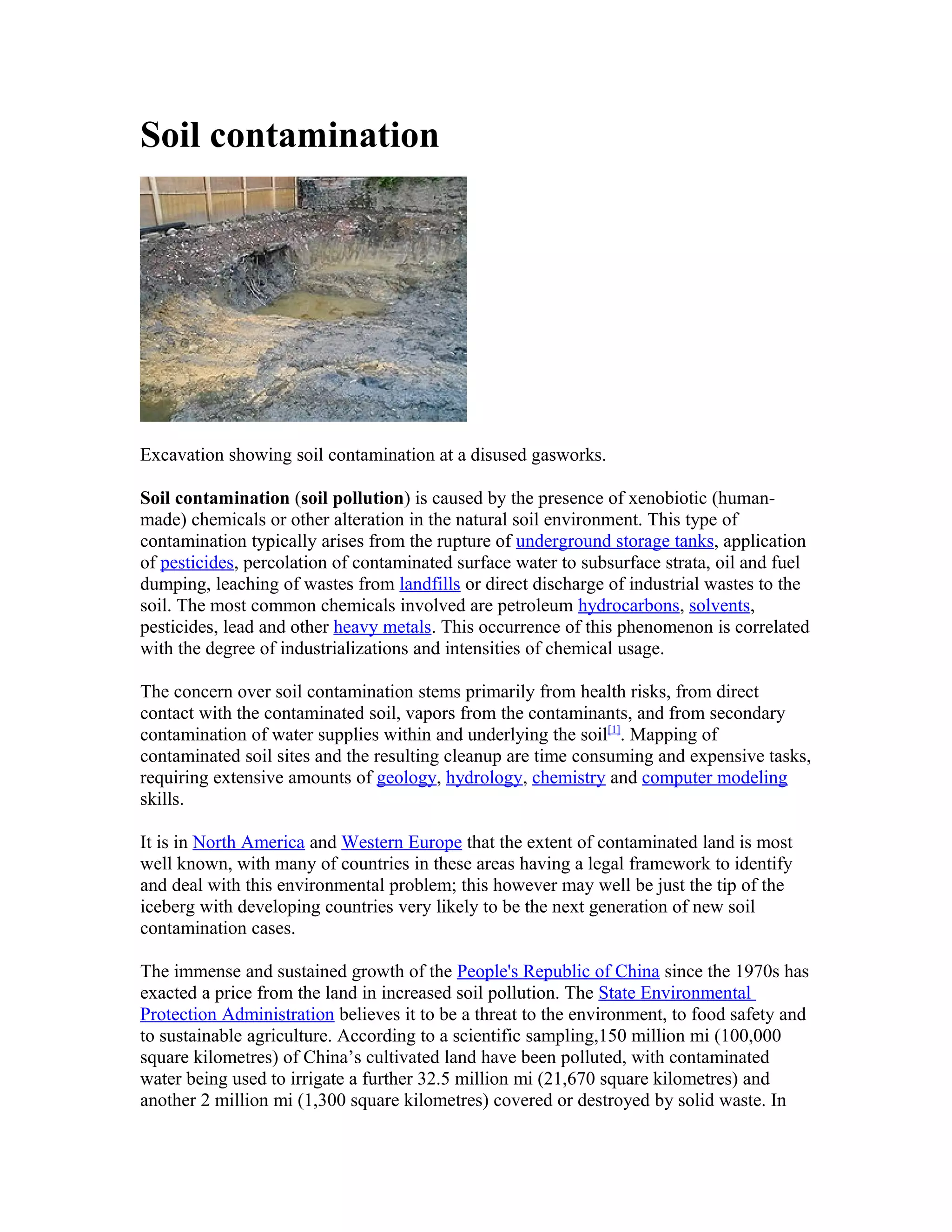 Soil Contamination | PDF