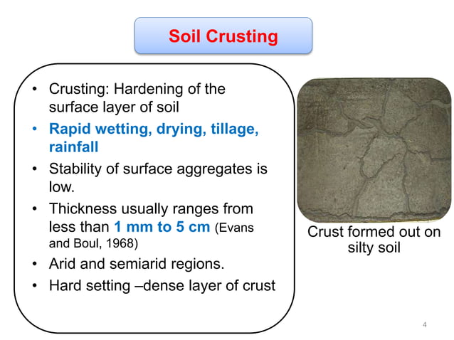 Soil crusting - causes, prevention and rectification | PPT