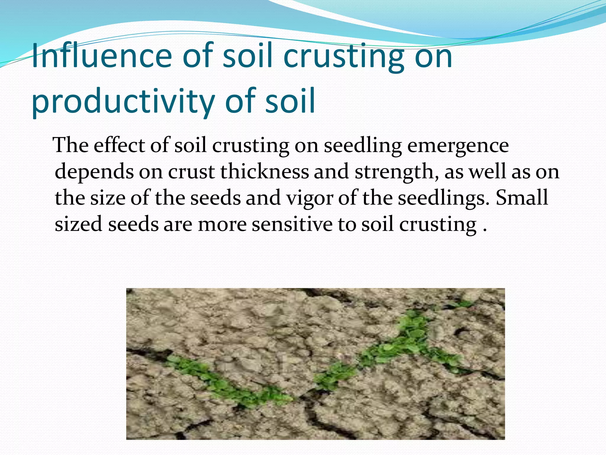 Soil crusting and sealing | PPTX