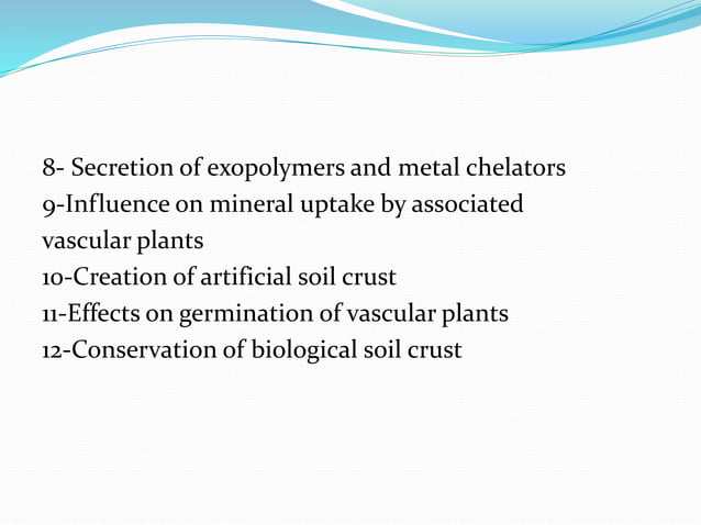 Soil cyanobacteria.ppt | Chemistry | Science