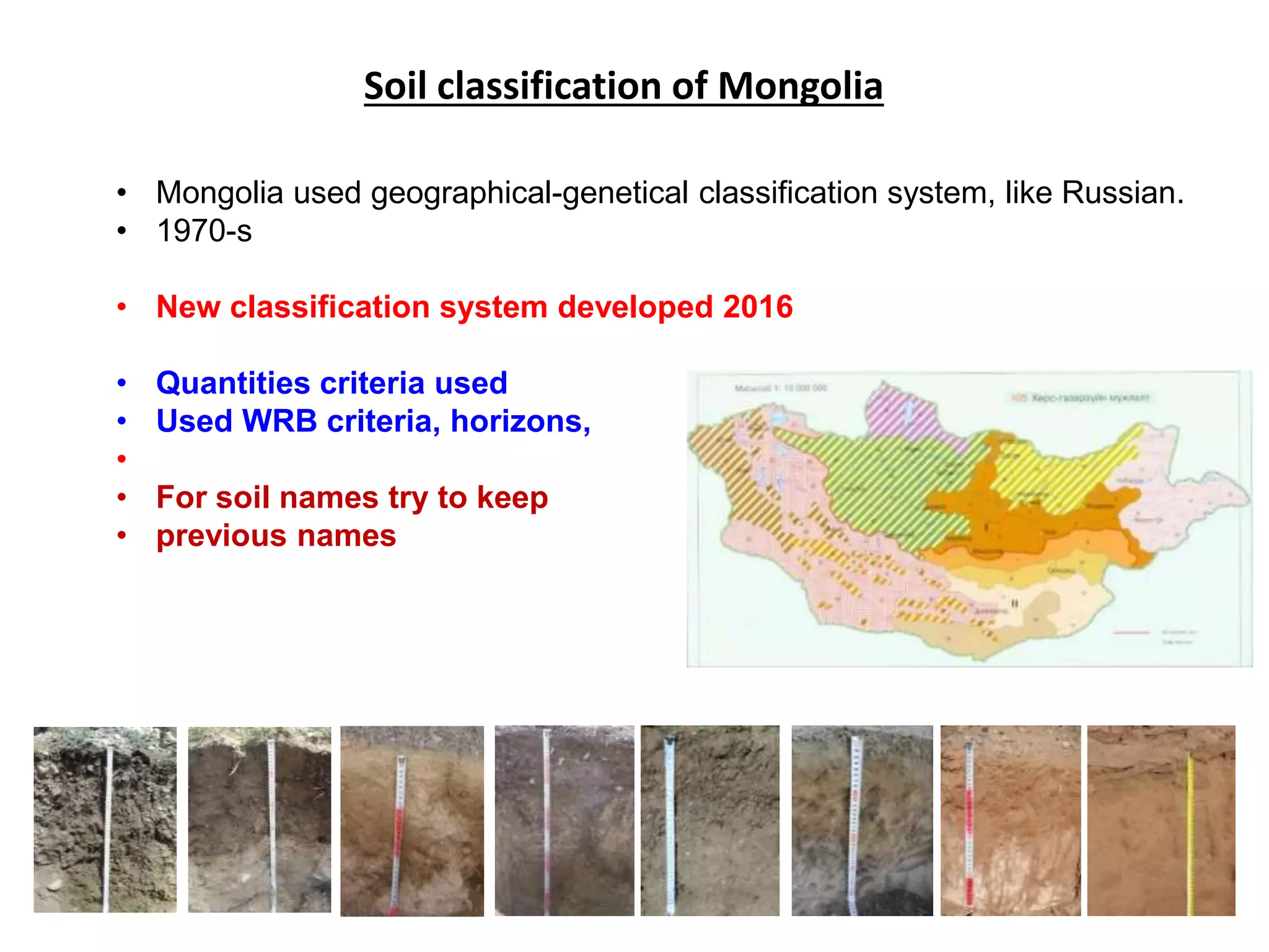 Soil map of Mongolia | PPTX