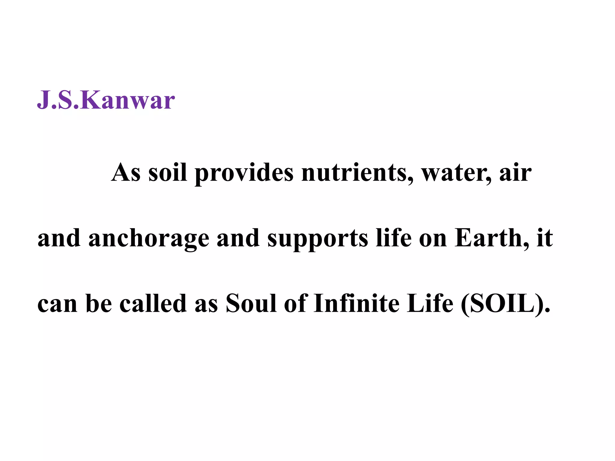 Soil definition by various authors | PPTX