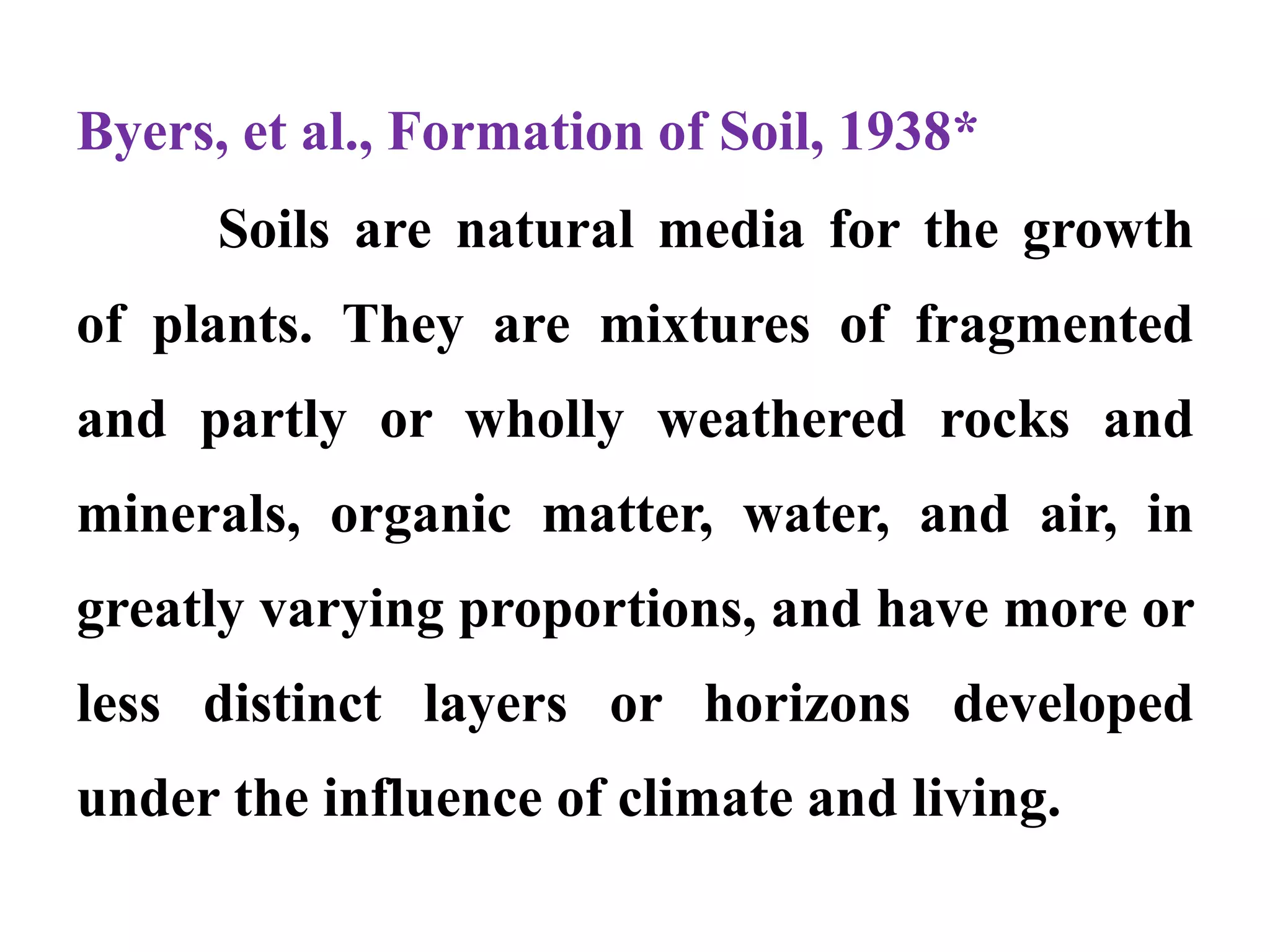 Soil definition by various authors | PPTX