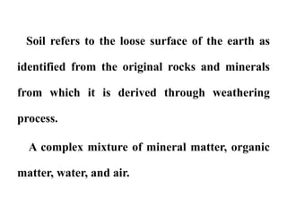 Soil definition by various authors | PPTX